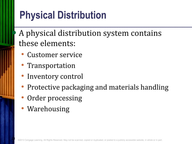 Role of Distribution in supply chain | PPT