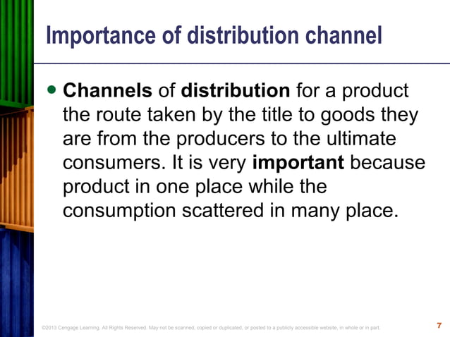 Role of Distribution in supply chain | PPT