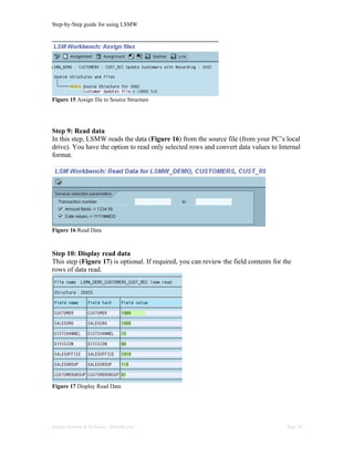 Scm lsmw steps_onweb | PDF