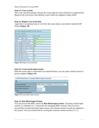 Scm lsmw steps_onweb | PDF