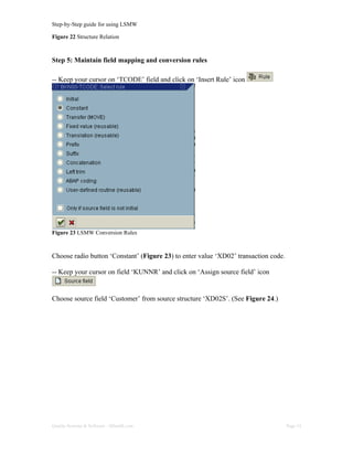 Scm lsmw steps_onweb | PDF