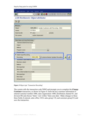 Scm lsmw steps_onweb | PDF