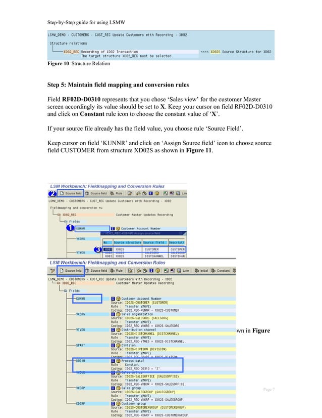 Scm lsmw steps_onweb | PDF