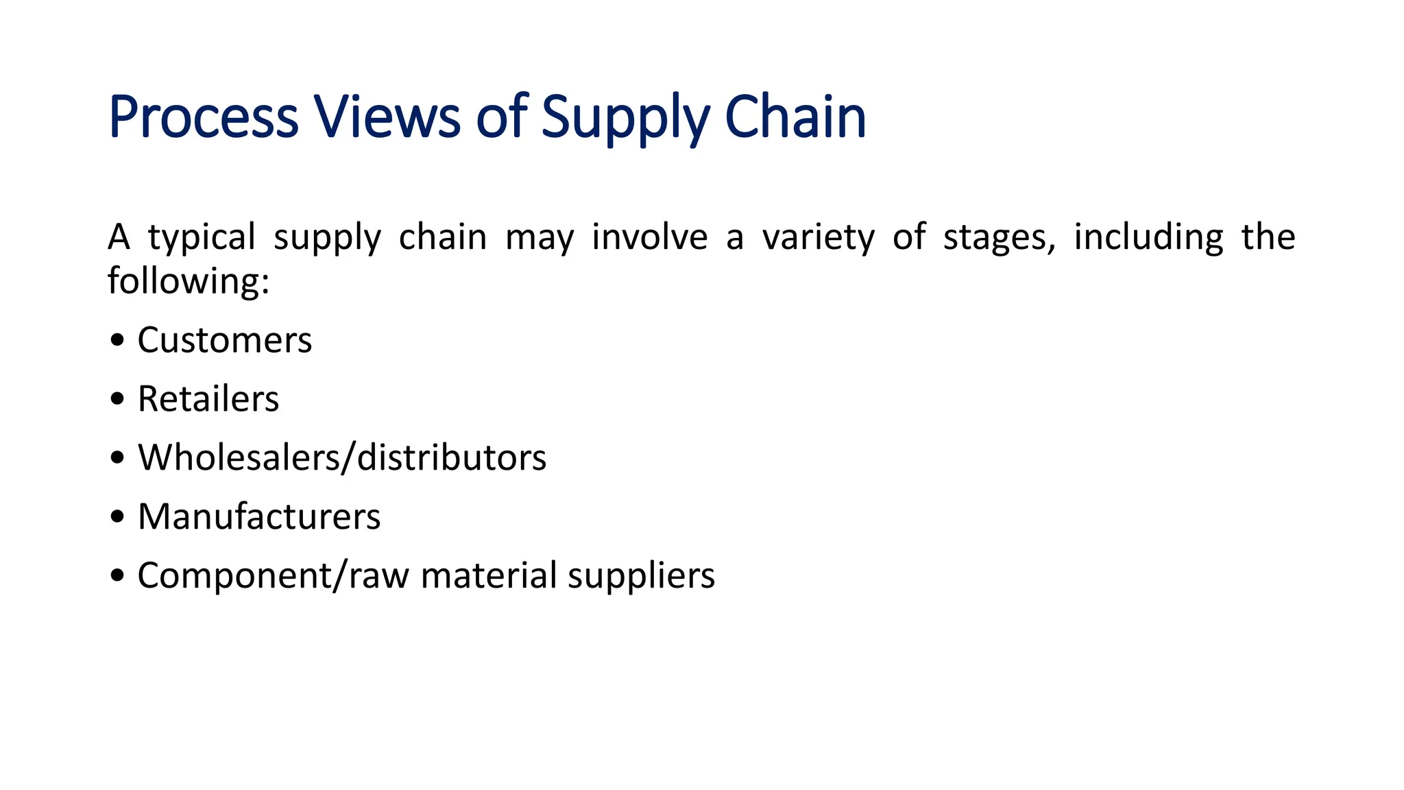 Introduction to supply chain management subject | PPTX