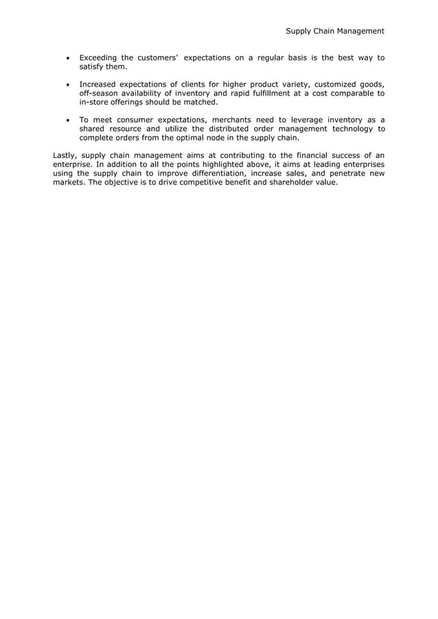 SCM Notes Complete.pdf | Logistics and Transportation Industry | Industries