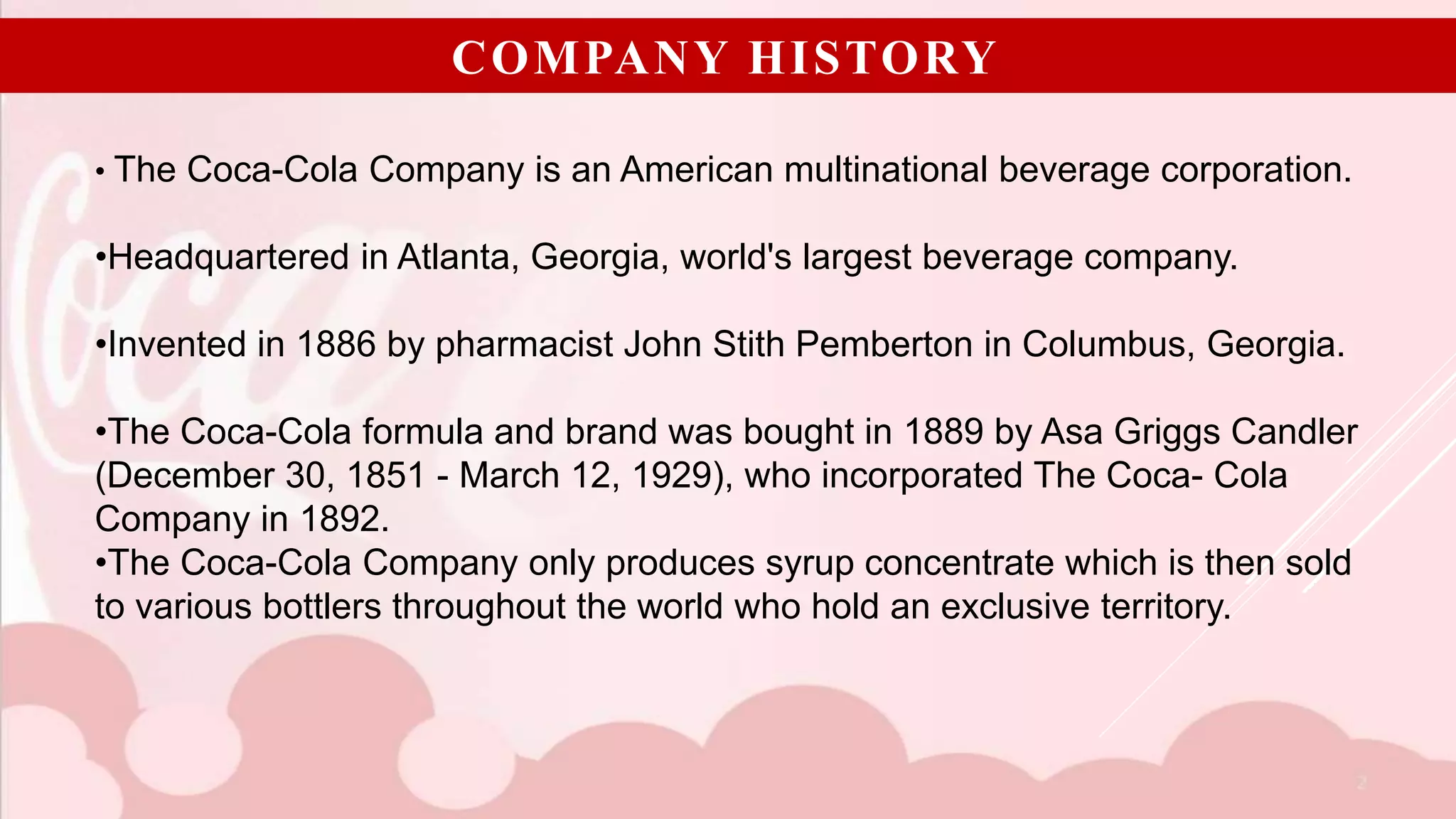 supply chain of coca cola company | PPTX