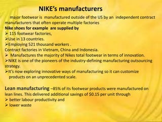 Supply chain Management of Nike shoes | PPTX