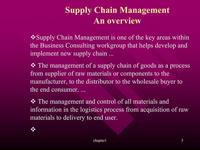 SCM (Supply Chain Management): An Overview | PDF