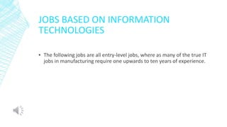 Information Technologies in Manufacturing | PPTX