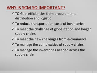A presentation on Supply Chain Management | PPTX