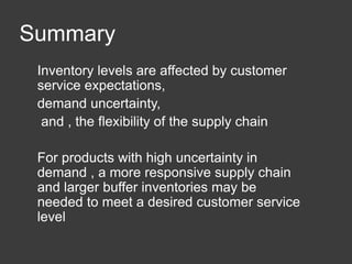 Effect of Demand on inventory- Supply Chain | PPTX | Logistics | Business