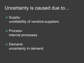 Effect of Demand on inventory- Supply Chain | PPTX | Logistics | Business