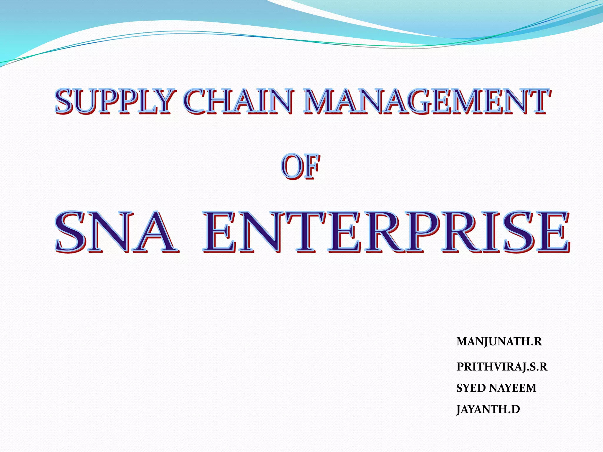 Supply Chain Management.(IEM) ppt | PDF