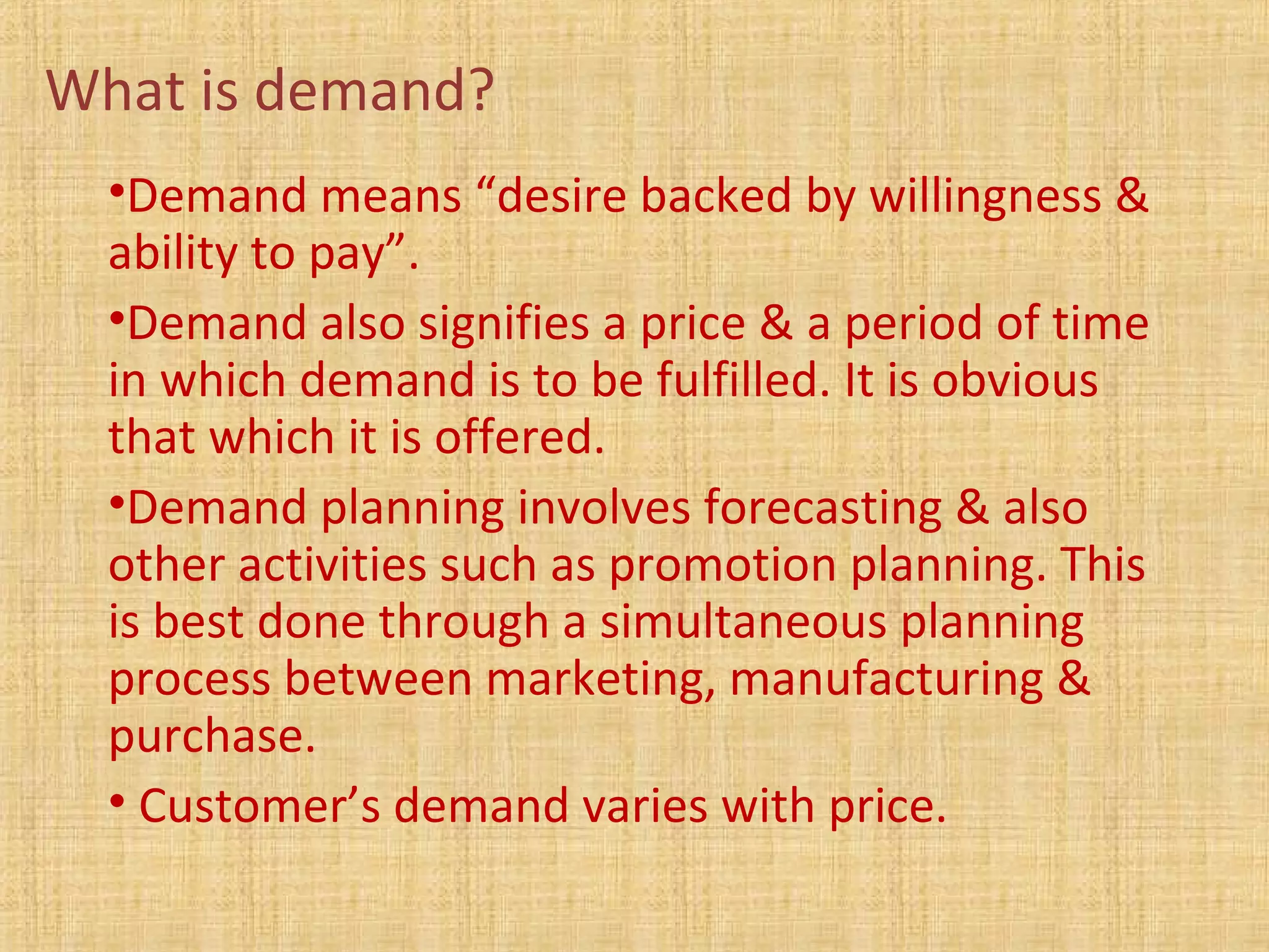 Demand Management for Supply Chain. | PPT
