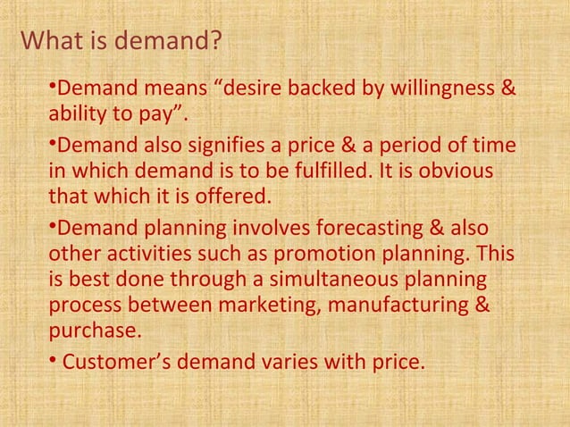 Demand Management for Supply Chain. | PPT