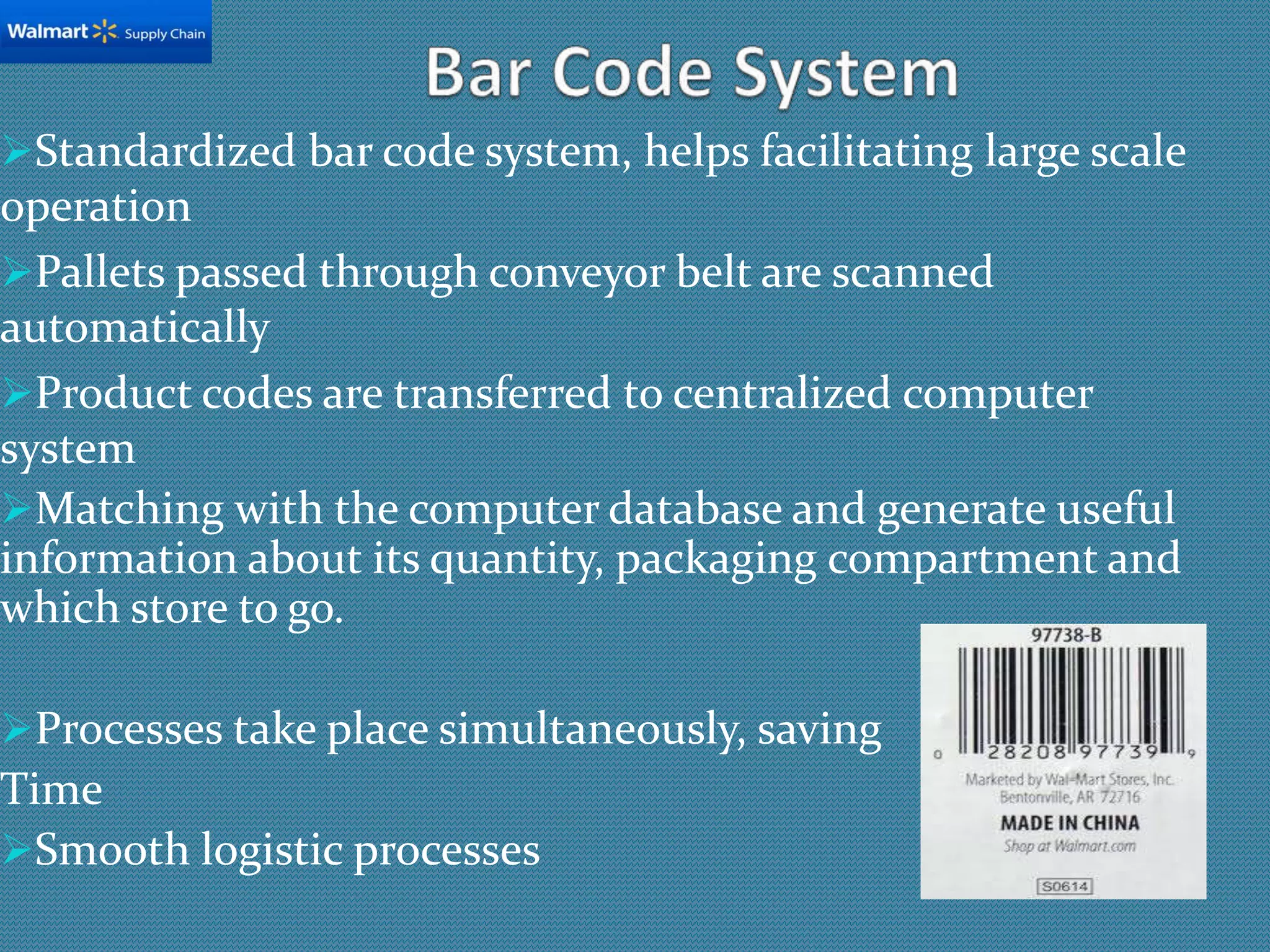 Walmart supply chain management | PPTX