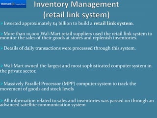 Walmart supply chain management | PPTX