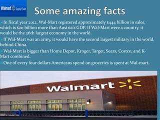 Walmart supply chain management | PPTX