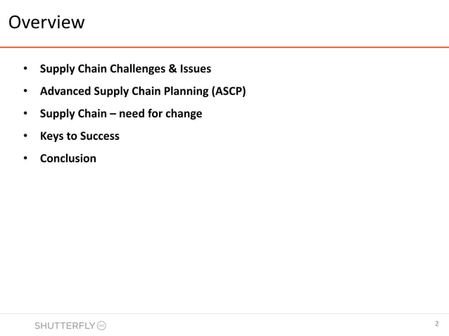 SCM Project Objectives | PPT