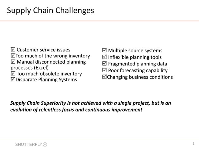 SCM Project Objectives | PPT
