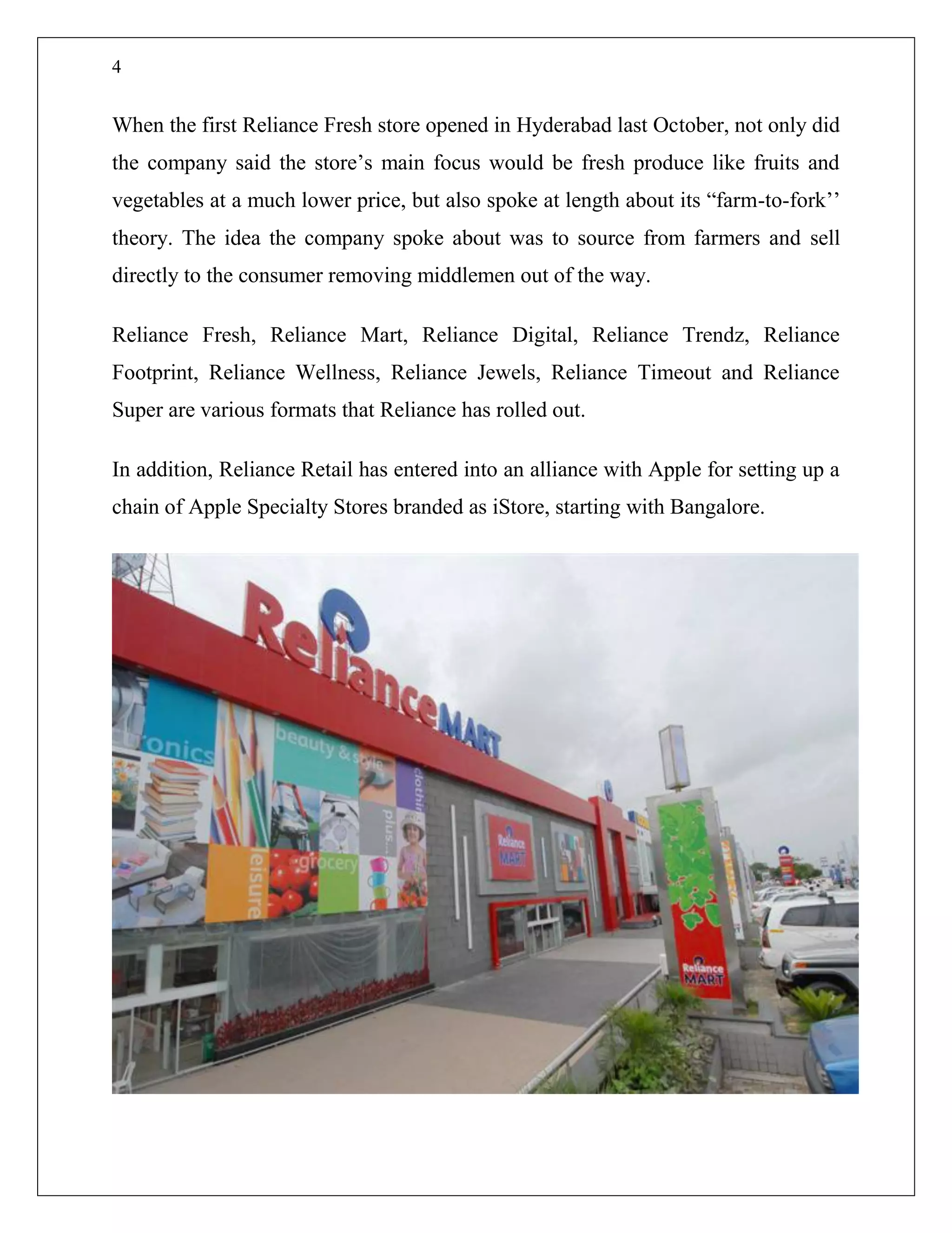 reliance fresh | PDF