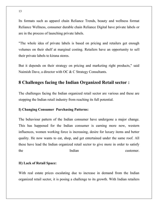 reliance fresh | PDF