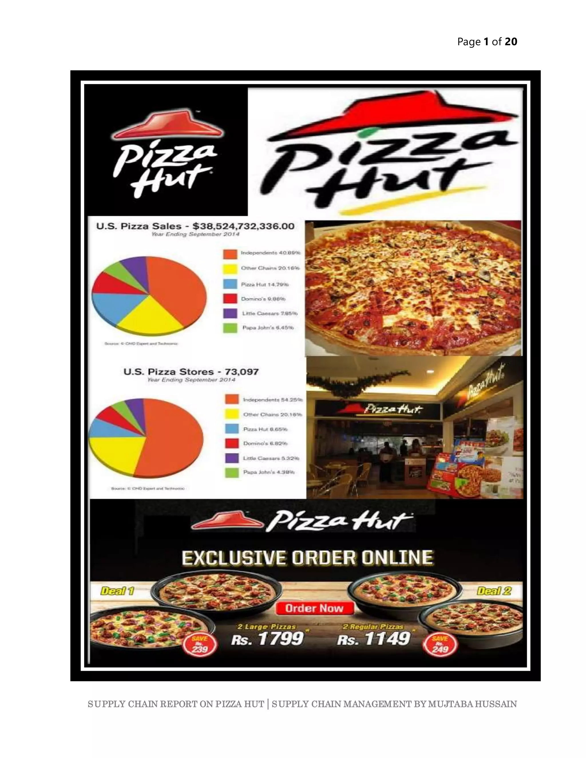 SUPPLY CHAIN MANAGEMENT REPORT ON PIZZA HUT, KARACHI. | DOCX