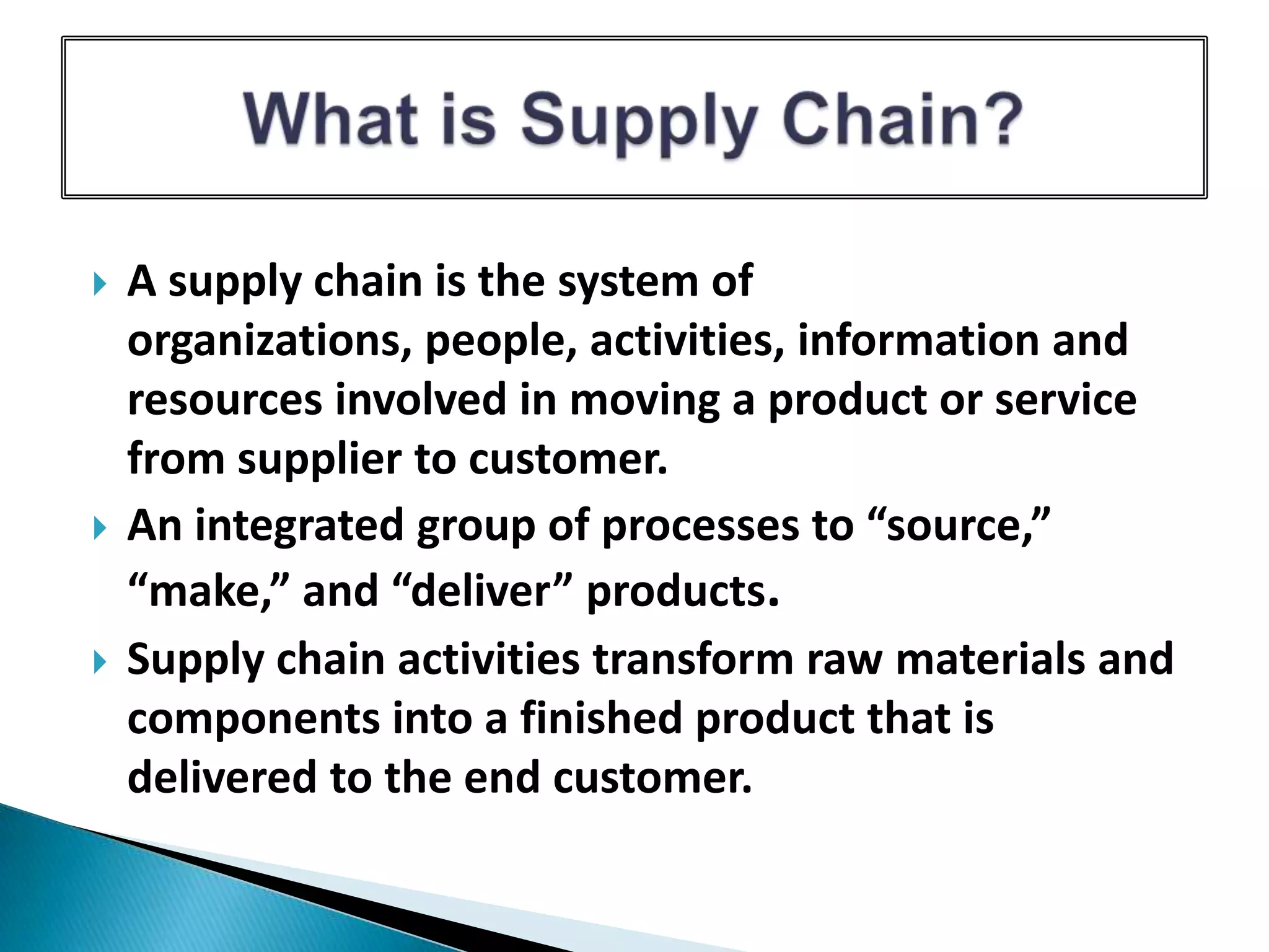 Supply Chain Management | PPTX