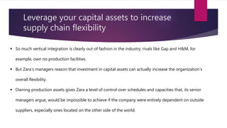 Zara supply chain and satrategy | PPTX
