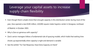 Zara supply chain and satrategy | PPTX