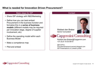 Supply Chain Summit on Innovation Driven Procurement Business Model | PDF