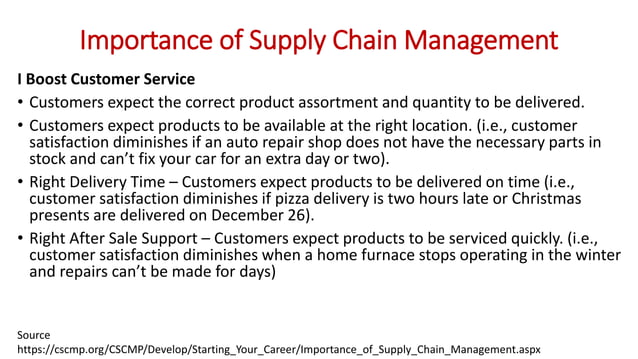SCM Unit 1.pptx | Logistics | Business