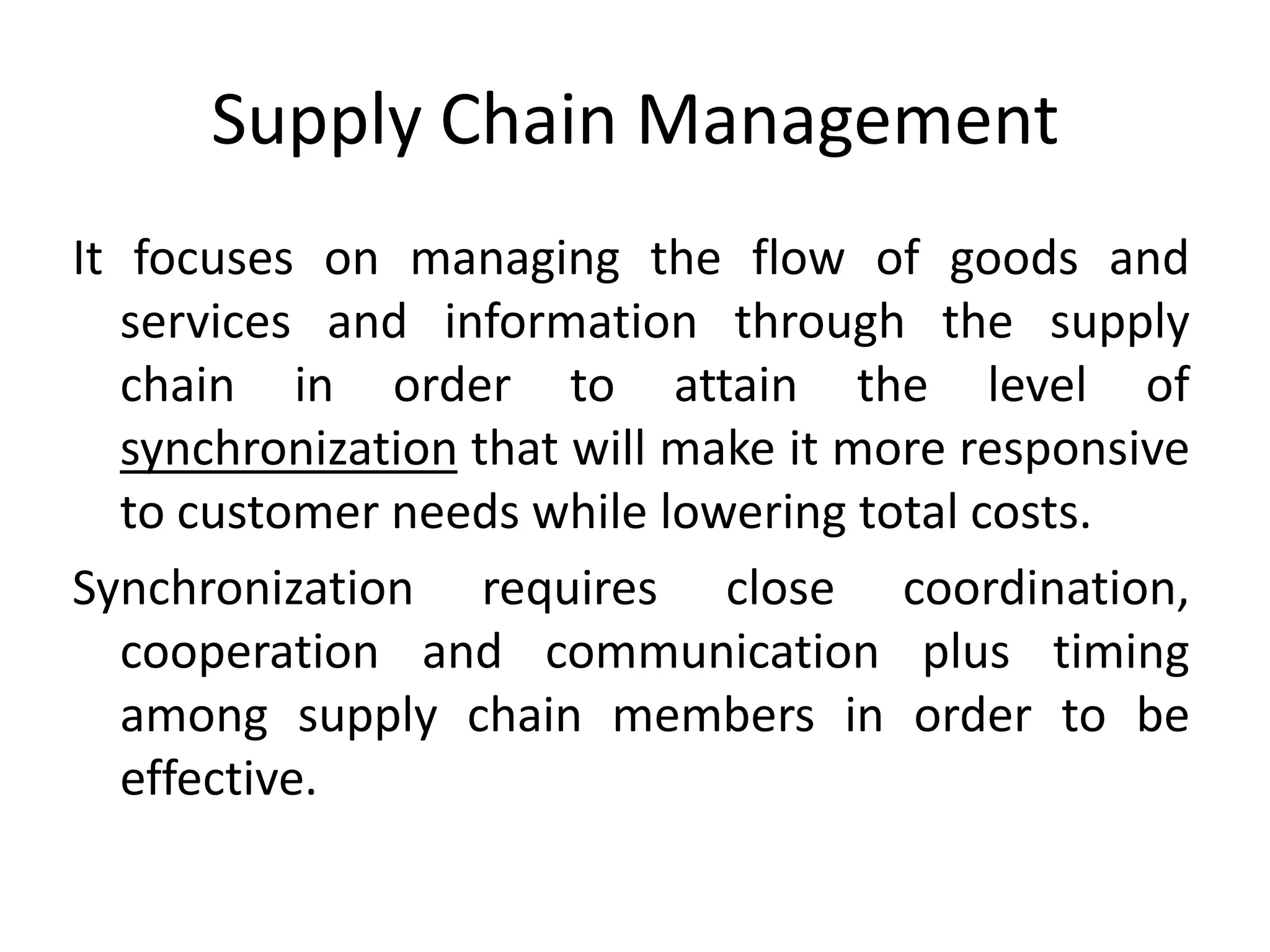 Supply Chain Management | PPTX