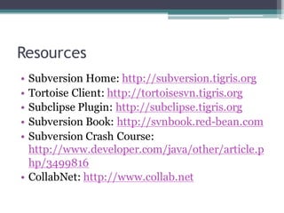 Codemash 2007 - Scm with subversion | PPT