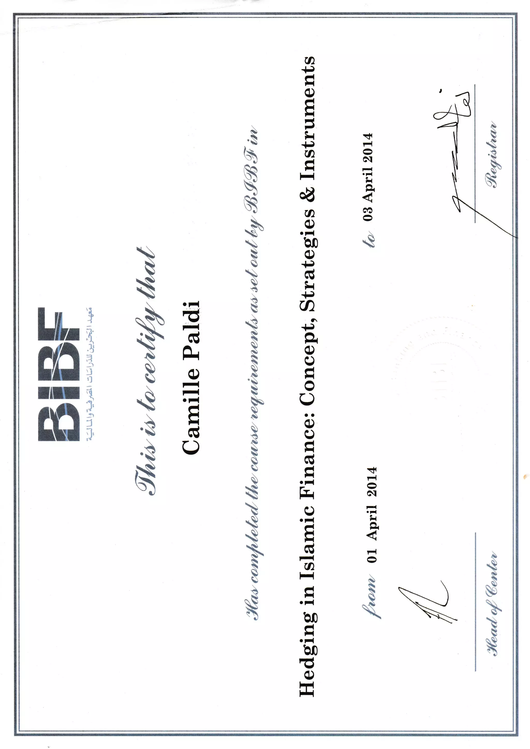 Bahrain Institute of Banking and Finance (BIBF) | PDF