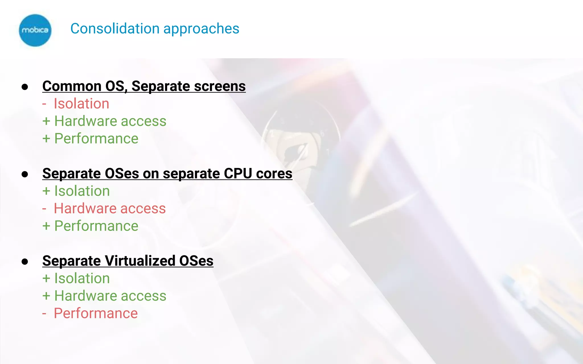 Consolidation of Instrument Cluster and In Vehicle Infotainment | PPTX