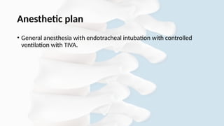 powerpoint scoliosis correction anesthesia implications | PPTX