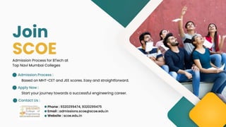B.Tech in Computer Science & Engineering at SCOE, Navi Mumbai | PPTX