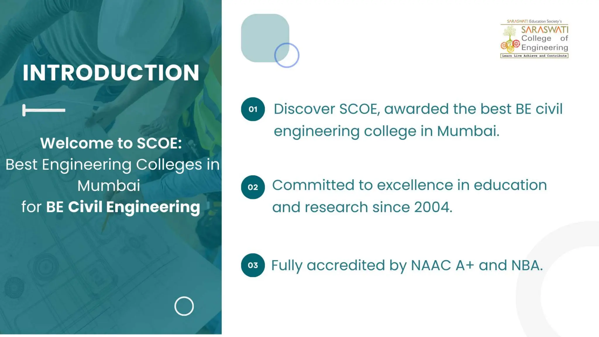 SCOE: Top Civil Engineering College in Mumbai | PPT