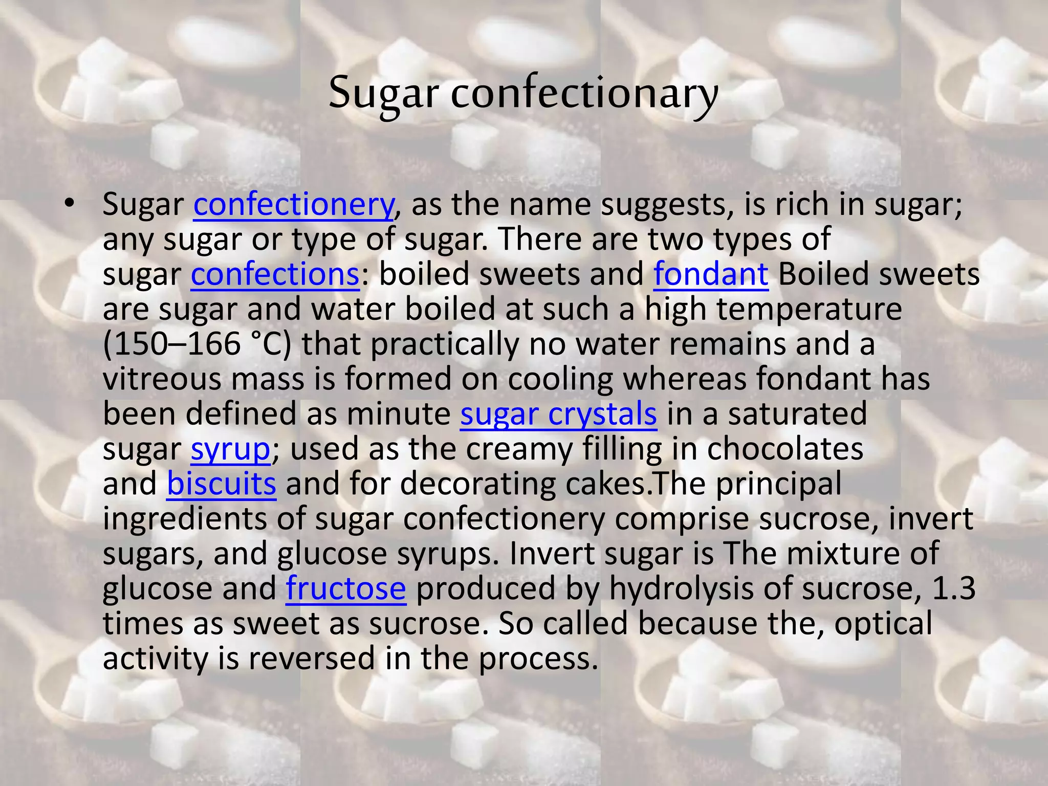 The science of Sugar | PPTX
