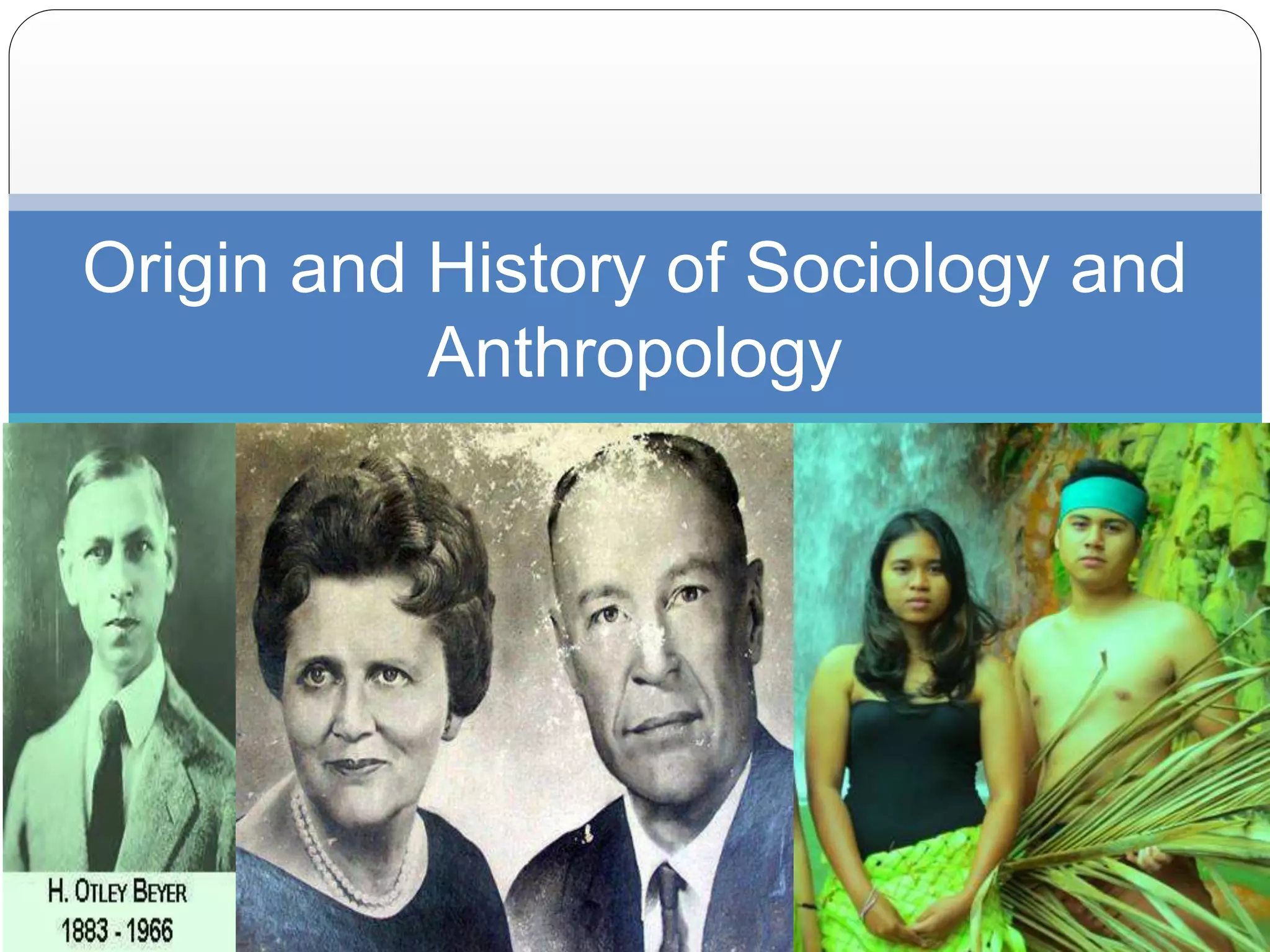 Introduction to Sociology and Anthropology | PPTX