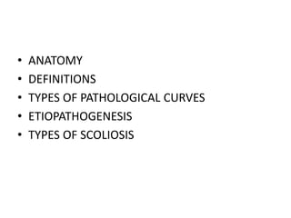 Scoliosis basics, classification | PPTX