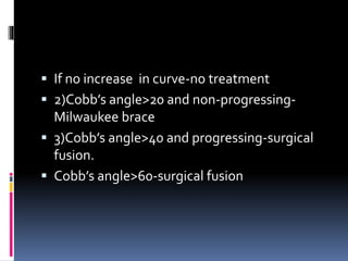 Physiotherapy management of scoliosis.A physiotherapist prospective | PPTX