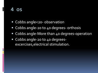 Physiotherapy management of scoliosis.A physiotherapist prospective | PPTX