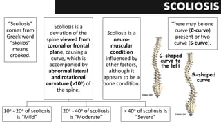 Scoliosis (Spine Disorder) | PPTX