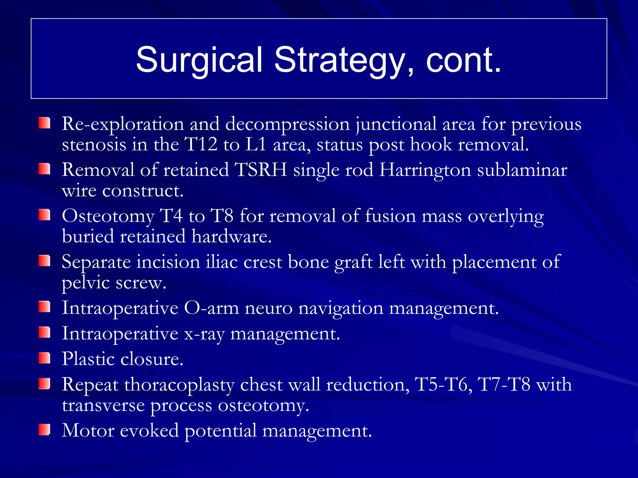 Case Review #28: Patient with Lumbar Scoliosis status post surgery with ...