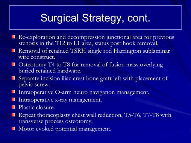 Case Review #28: Patient with Lumbar Scoliosis status post surgery with ...