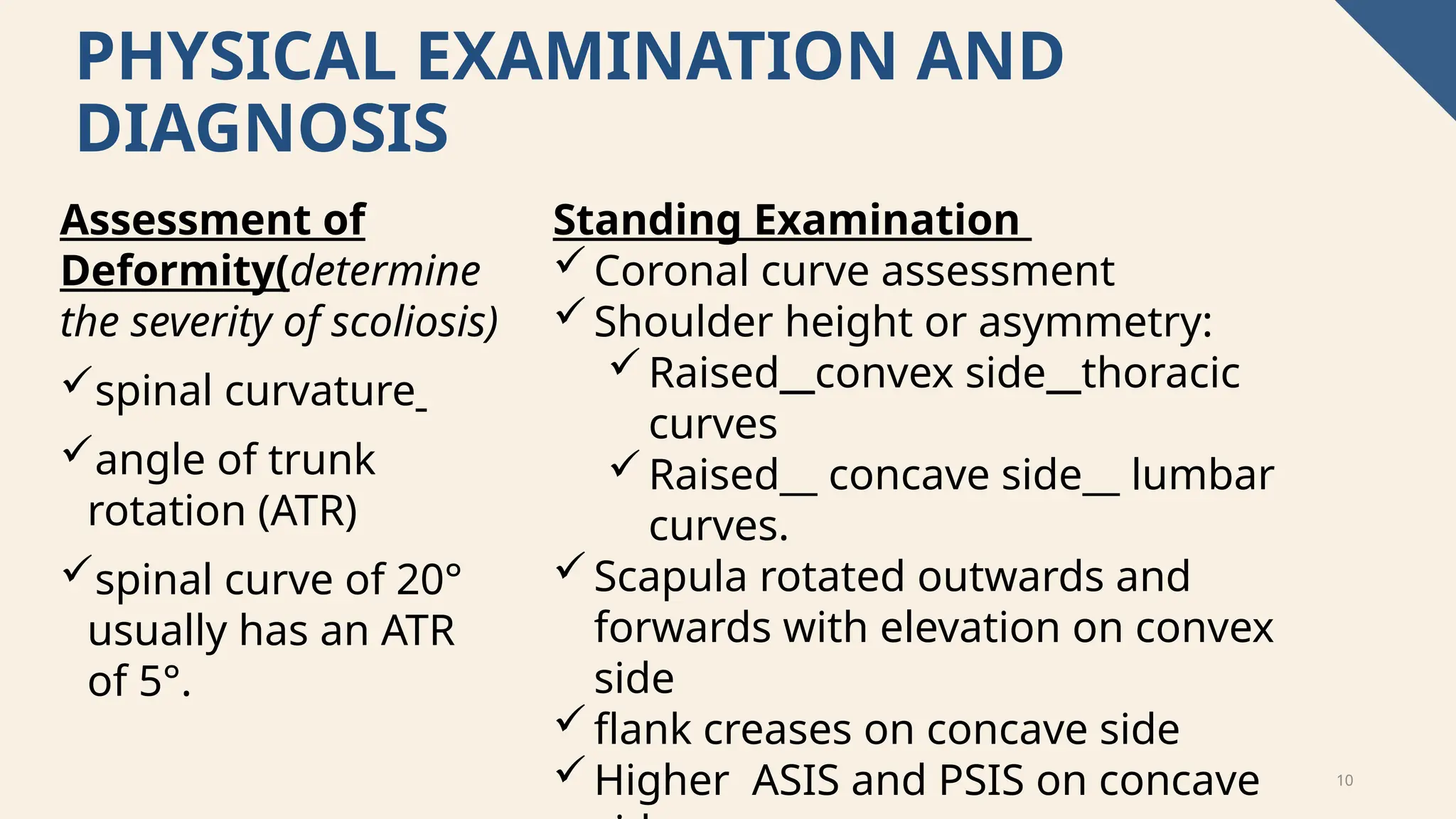 Scoliosis - its Diagnosis and management | PPTX