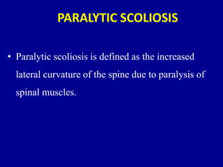 paralytic and postural scoliosis | PPTX