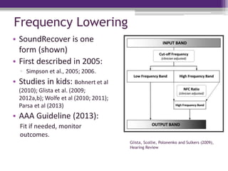 Frequency Lowering Hearing Aids: Procedures for Assessing Candidacy and ...
